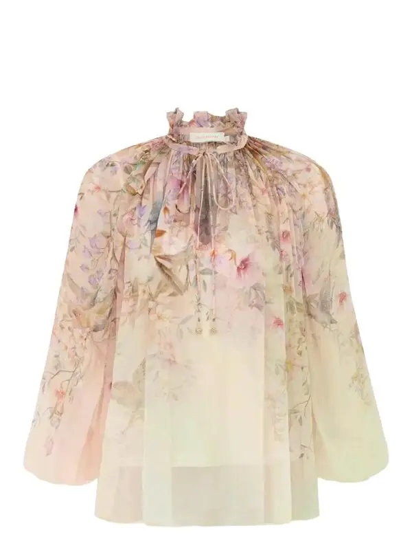 Zimmermann Rebellion Printed Blouse - Neutrals