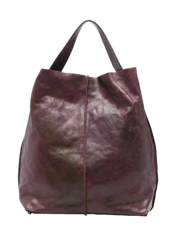 SOMMET Leather Sahara Shoulder Bag - Red