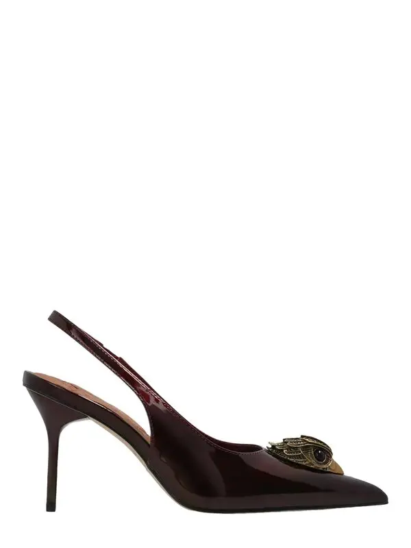 Kurt Geiger 85mm Eagle Embellished Slingback Pumps - Red
