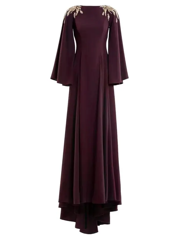 SAIID KOBEISY Embellished Maxi Dress - Purple