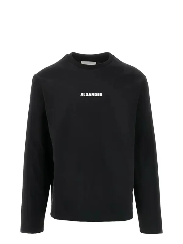 JIL SANDER Logo-detail T-shirt - Black