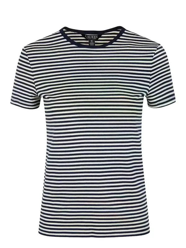 Ralph Lauren Striped Crew-neck T-shirt - White