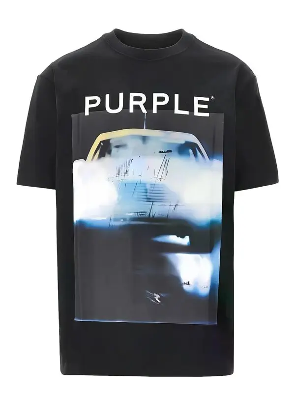 PURPLE BRAND Graphic-print T-shirt - Black