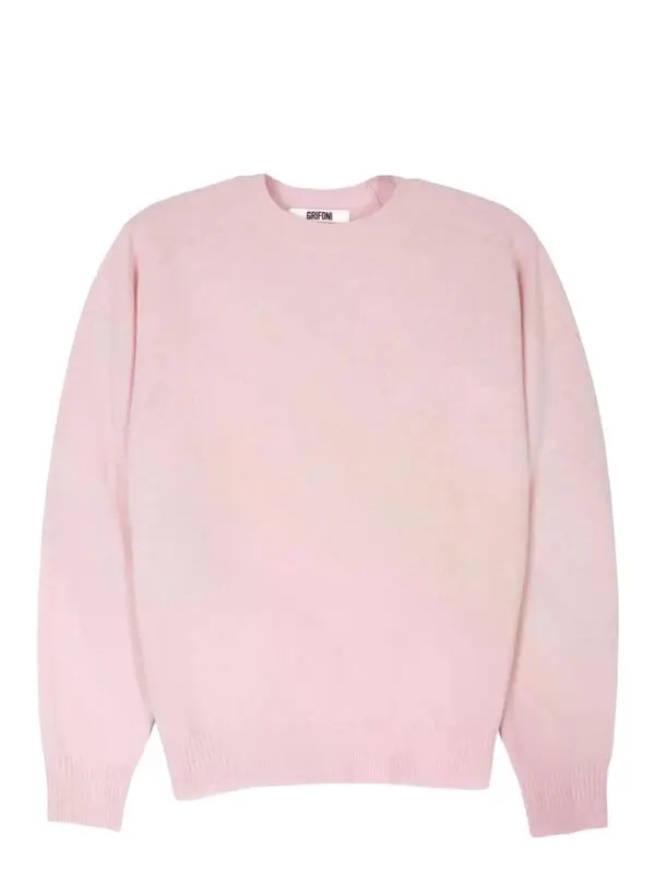 GRIFONI Crew-neck Long-sleeve Sweater - Pink