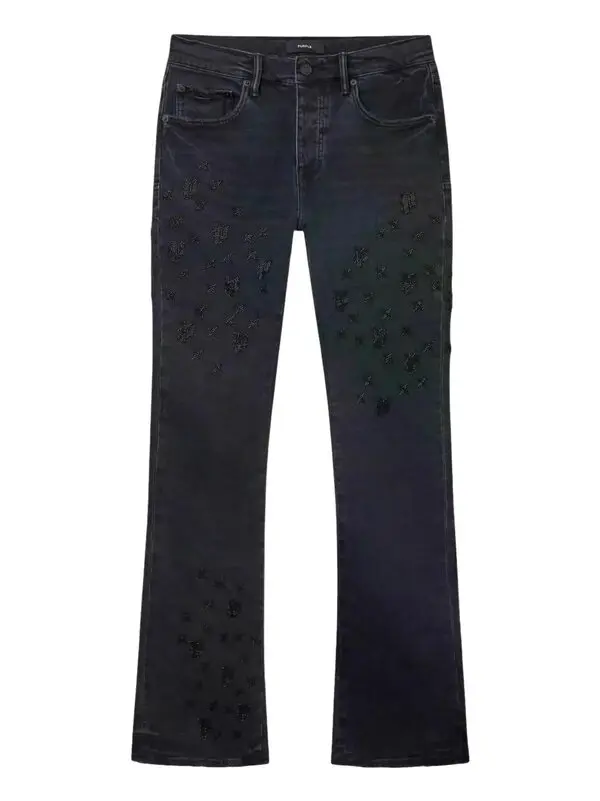PURPLE BRAND Beaded Bootcut Jeans - Black
