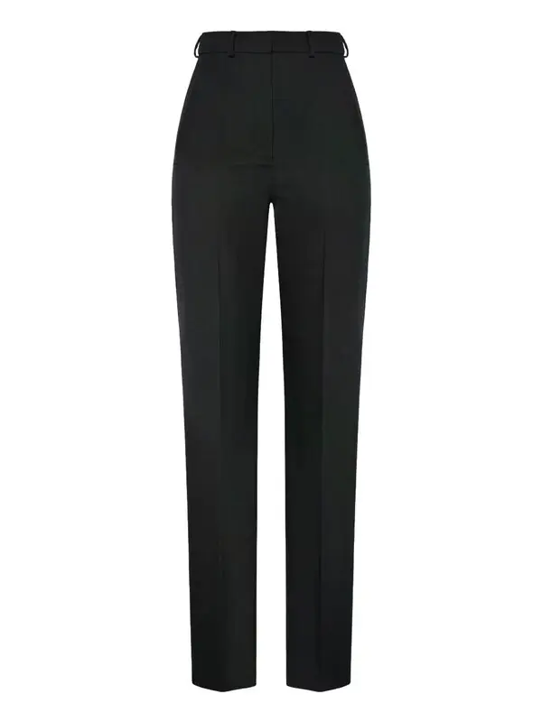ANOUKI Pressed-crease Trousers - Black