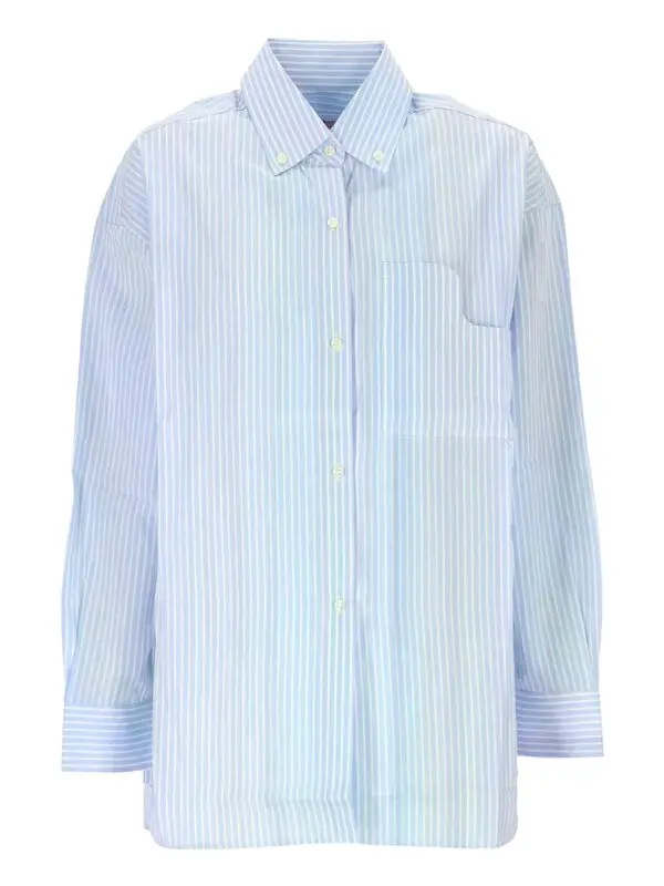CUANTICO Striped Shirt - Blue