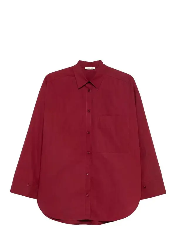 BY MALENE BIRGER Chest-pocket Long-sleeve Shirt - Red