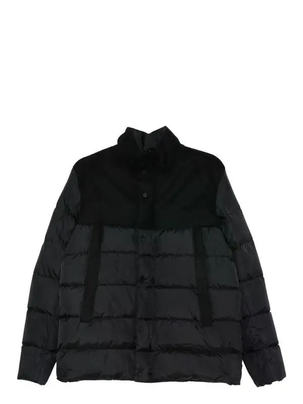 Herno Panelled Padded Coat - Black