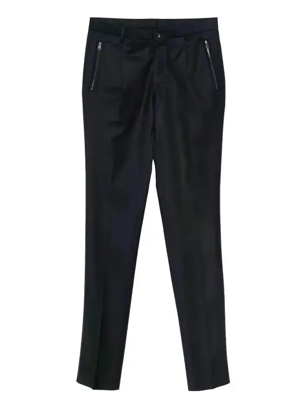 Etro Zip-pocket Pleated Trousers - Blue