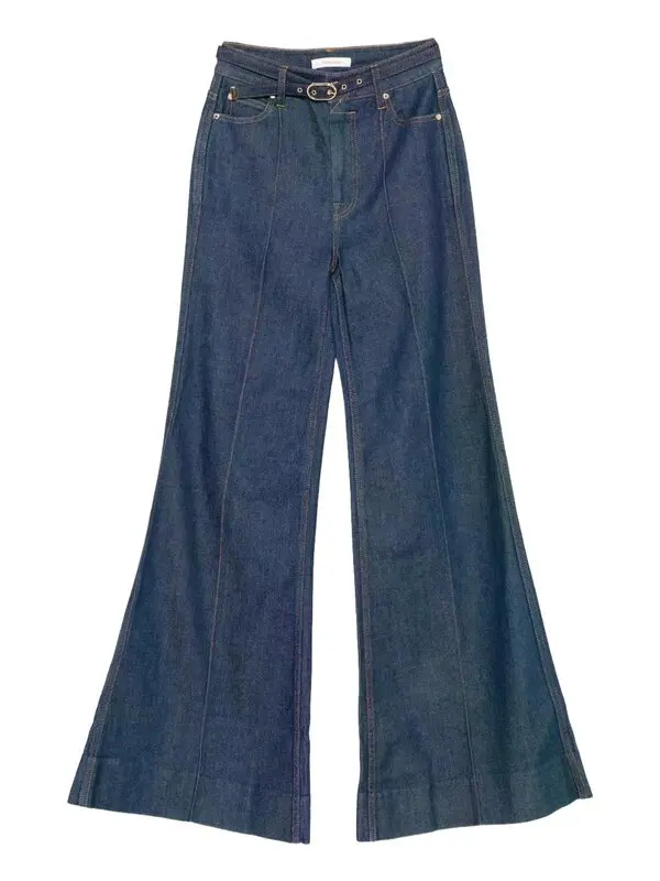 Zimmermann Belted Jeans - Blue