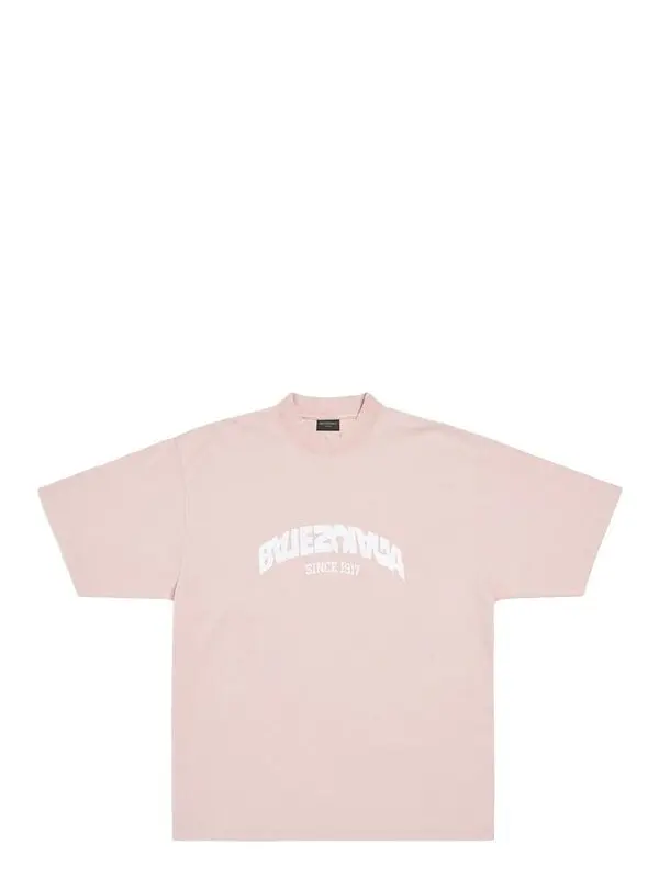 Balenciaga Back Flip Logo Tee Shirt - Peach