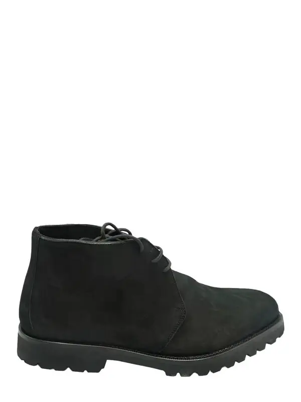 ANDREA VENTURA FIRENZE Pitti T Suede Lace-up Boots - Black