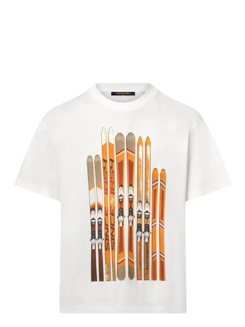 LOUIS VUITTON Printed Cotton T-shirt - Milk White