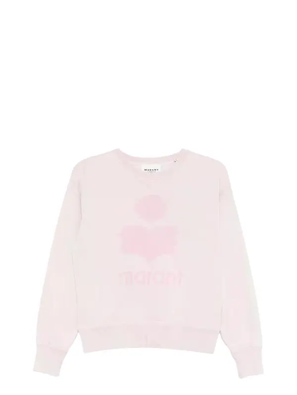 MARANT ETOILE Logo Crew-neck Sweatshirt - Pink