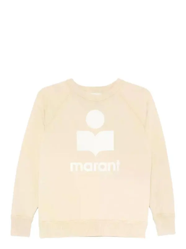 MARANT ETOILE Logo Print Sweater - Yellow