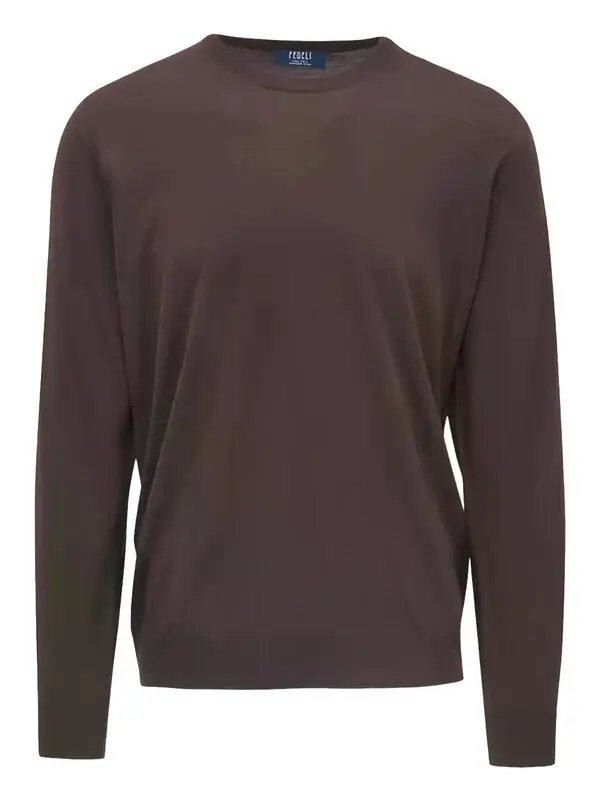 Fedeli Crew-neck Sweater - Brown