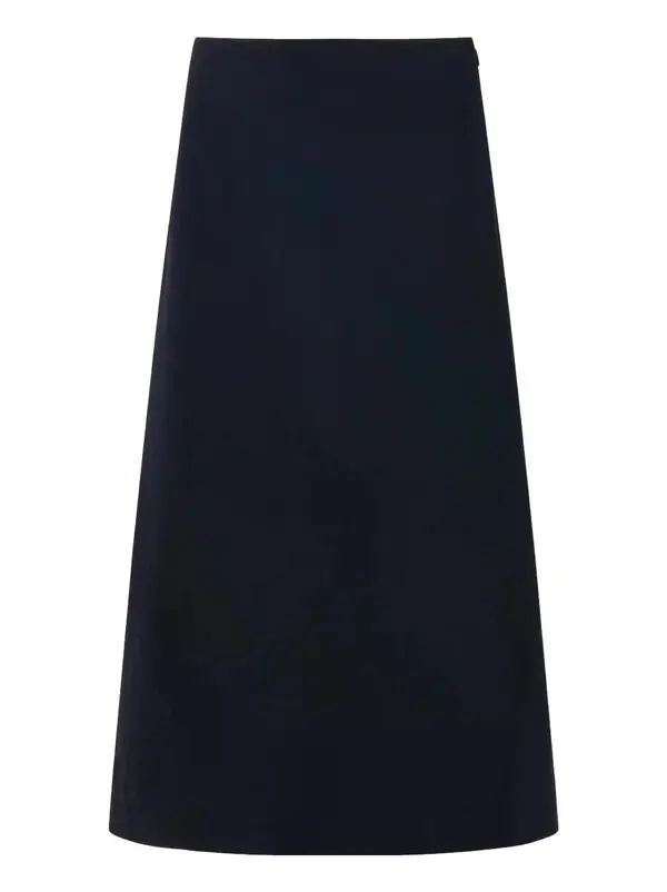 Marni A-line Crêpe Midi Skirt - Blue
