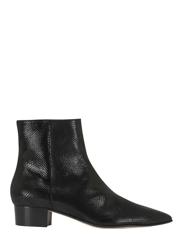 ARTEANA 30mm Arona Pointed-toe Block-heel Boots - Black