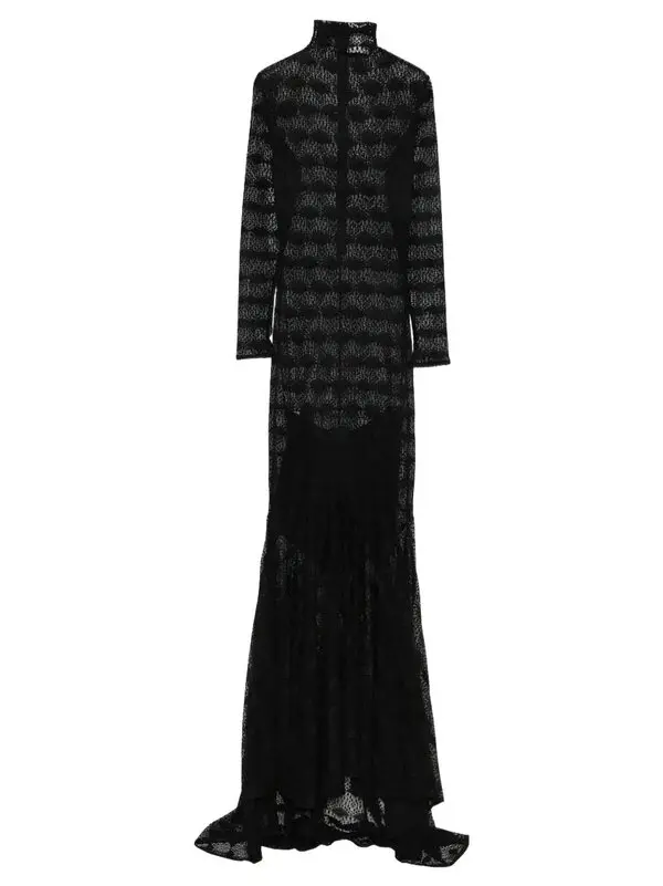 ATU BODY COUTURE Long-sleeve Maxi Dress - Black