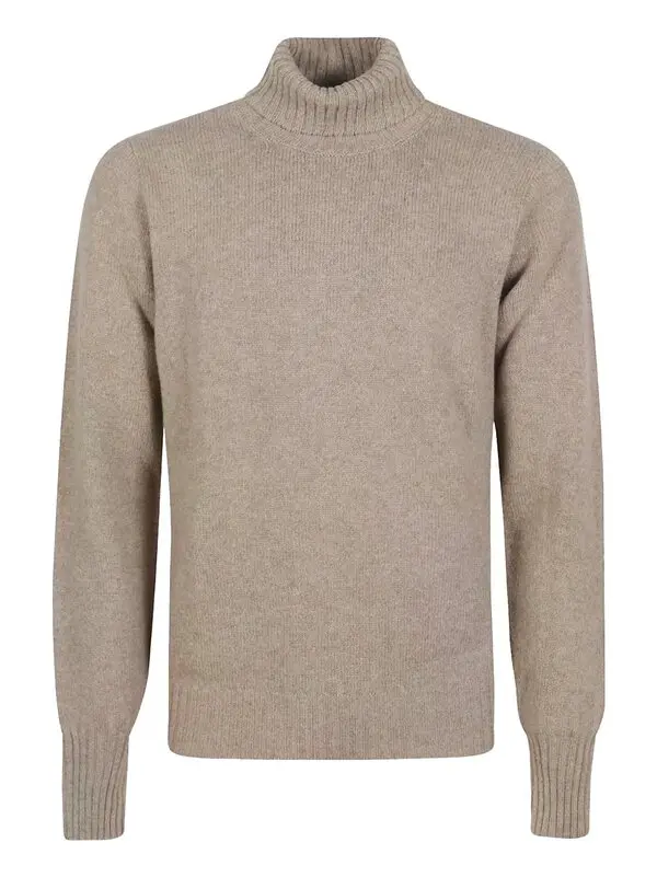 DRUMOHR Long-sleeved Turtleneck Sweater - Neutrals