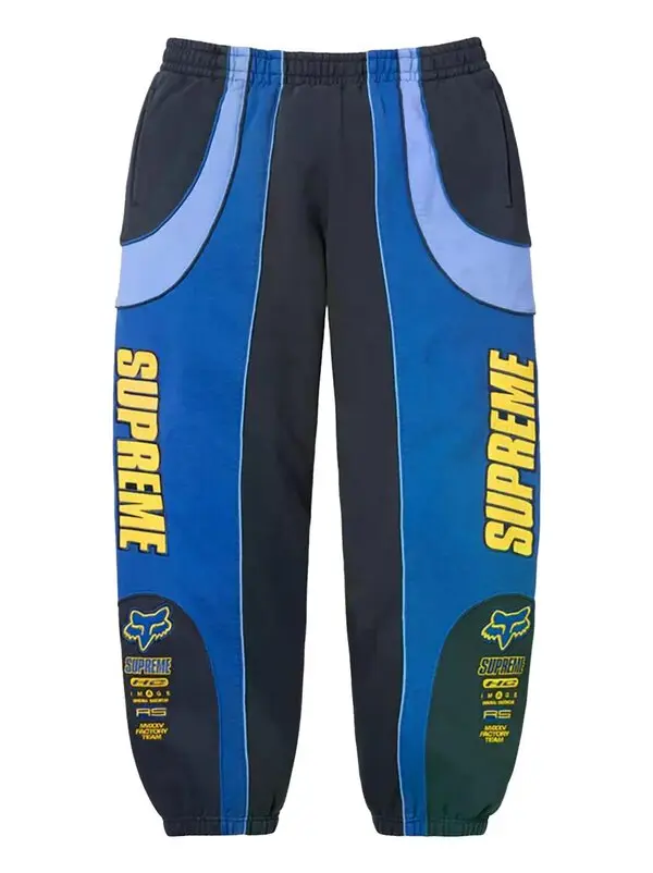 Supreme X Fox Racing® Logo-detailed Track Pants - Blue