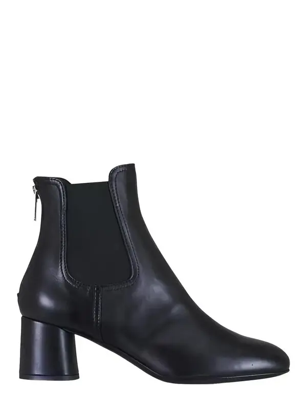 Agl Elasticated-panel Block-heel Boots - Black