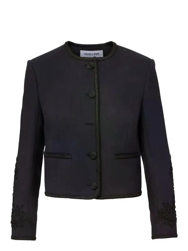 Veronica Beard Button-embellished Jacket - Blue