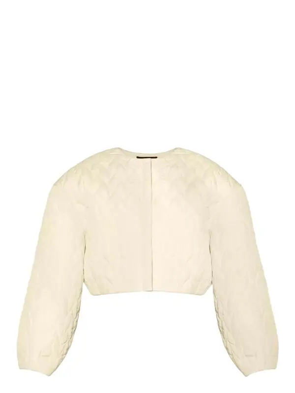 ANOUKI Quilted Bomber Jacket - Yellow