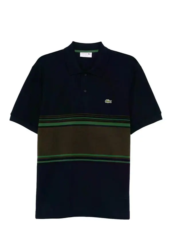 Lacoste Striped Polo Shirt - Blue