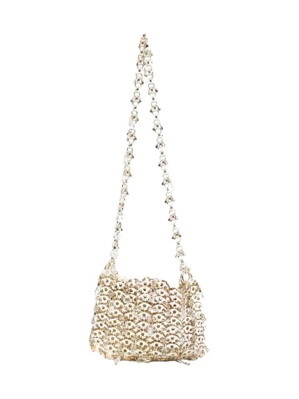 Rabanne Crystal-embellished Chain Shoulder Bag - Gold