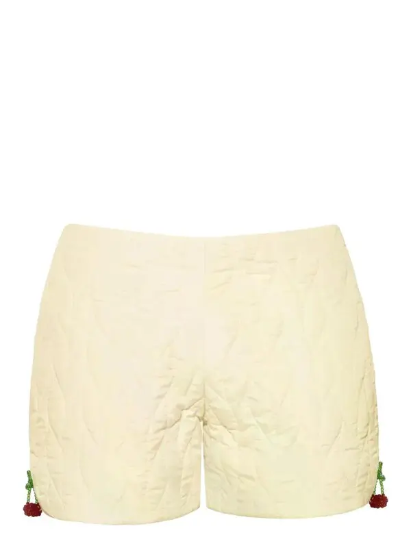 ANOUKI Quilted Shorts - Yellow