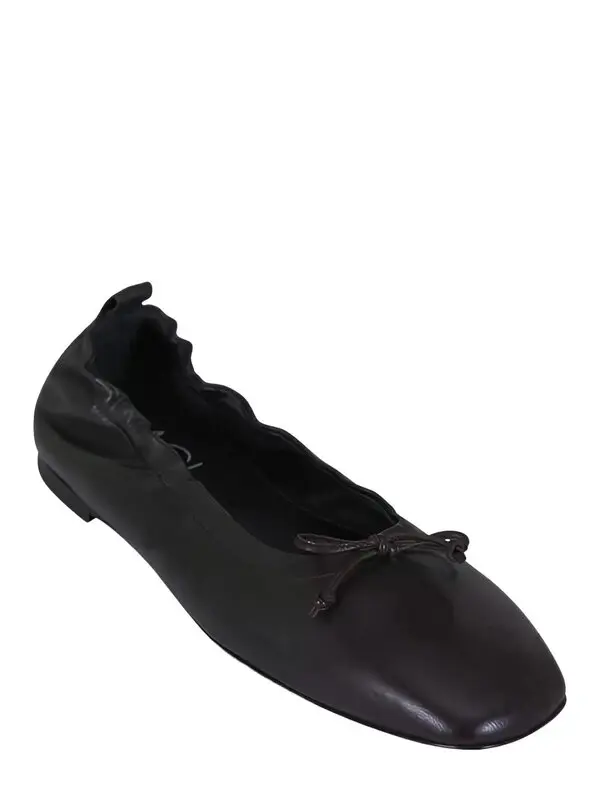 Agl Bow-detail Ballet Flats - Black