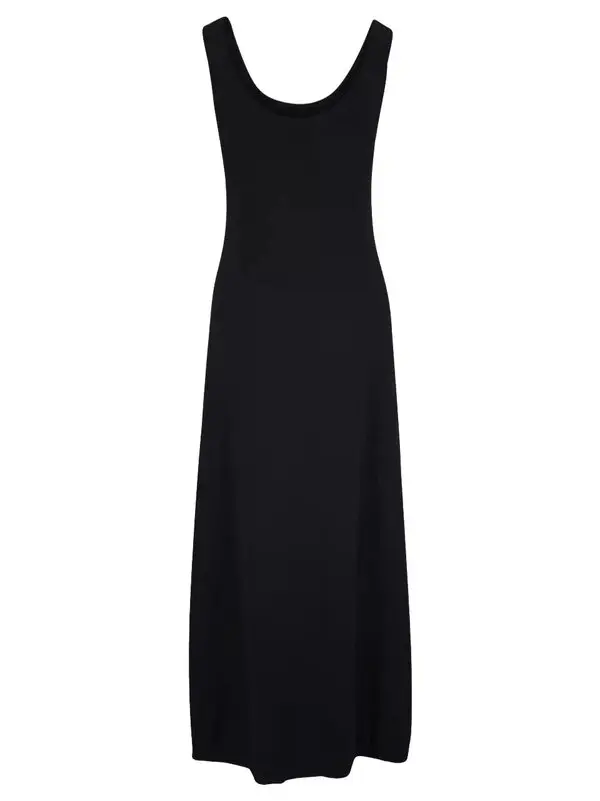 Brunello Cucinelli Sleeveless Scoop-neck Midi Dress - Black