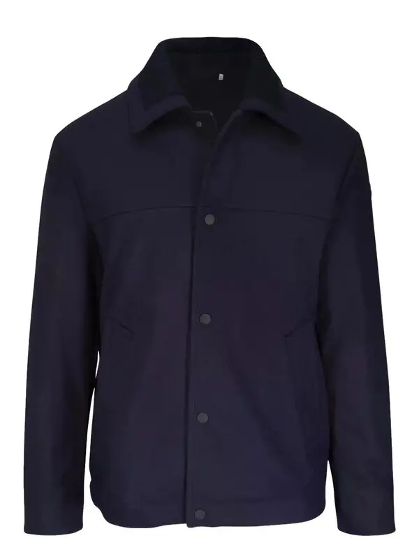 Moncler Buttoned Collar Jacket - Blue