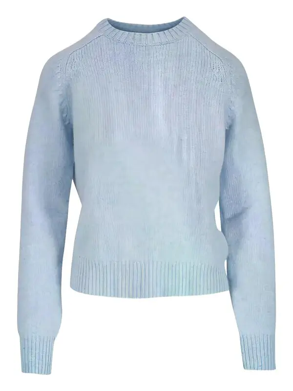 Khaite Nera Ribbed Crew-neck Top - Blue
