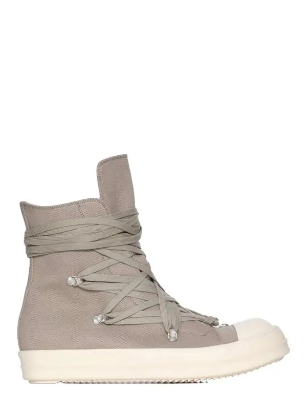 Rick Owens Megalace Sneaks - Dirty Pearl/milk