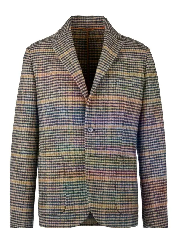 TOD'S Price Of Wales-pattern Blazer - Neutrals