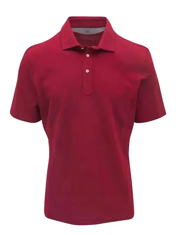 Brunello Cucinelli Short-sleeve Polo Shirt - Red