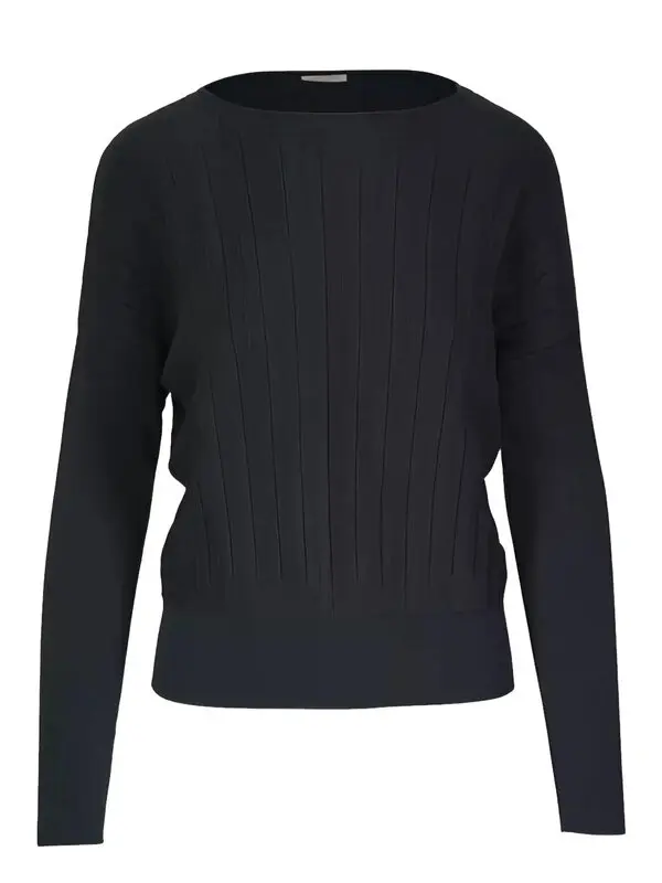 Agnona Ribbed Sweater - Black