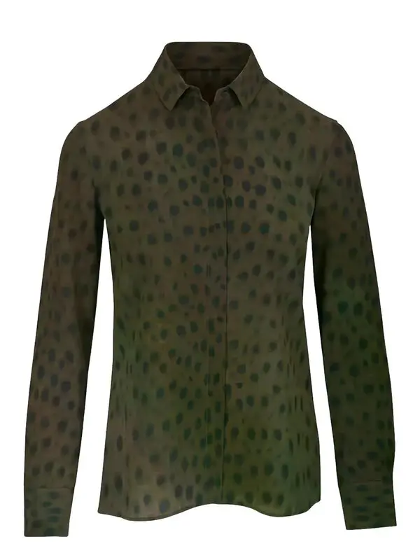 Akris Leopard-print Silk Shirt - Brown