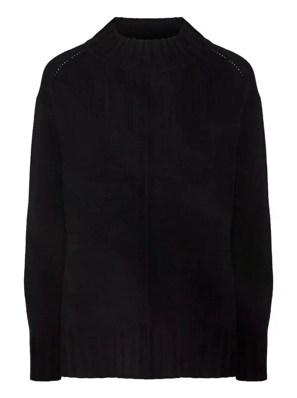 ELENA MIRO` High-neck Knitwear - Black