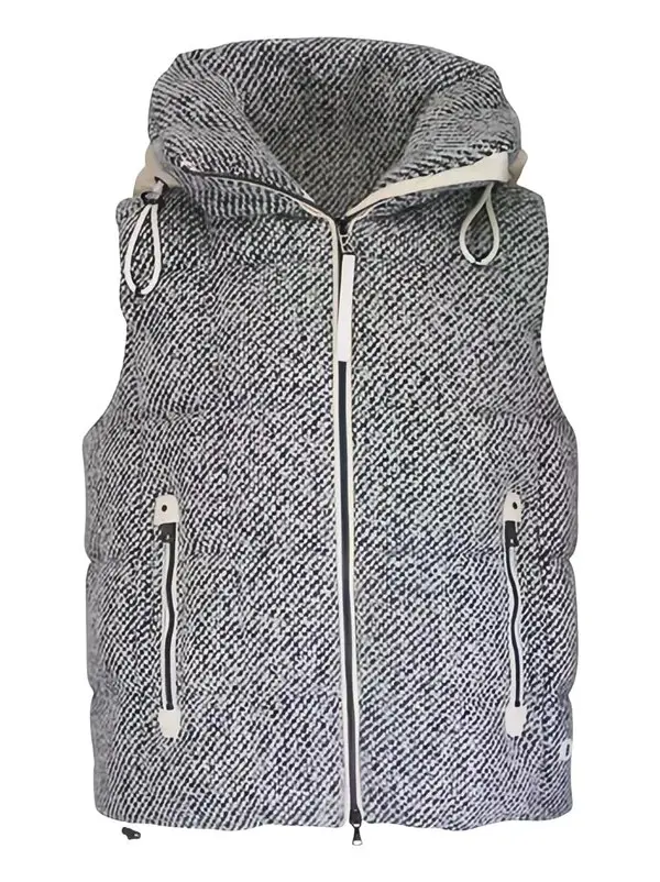 Bogner Hooded Zip Gilet - Grey