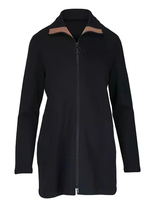 Akris Zip-up Coat - Black
