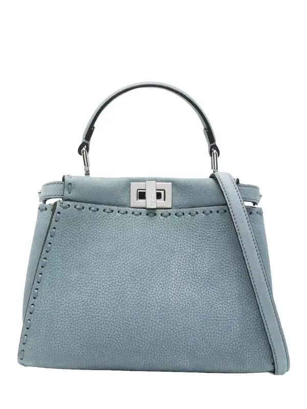 Fendi Mini Peekaboo Tote Bag - Blue