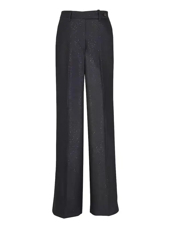 Kiton Glitter-detailing Trousers - Black