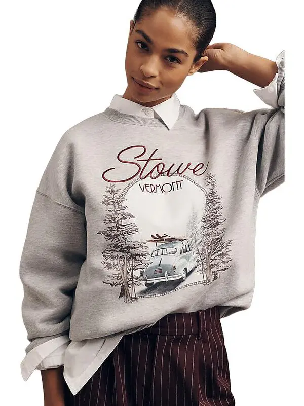 GIRL DANGEROUS Stowe Sweatshirt - Heather Grey