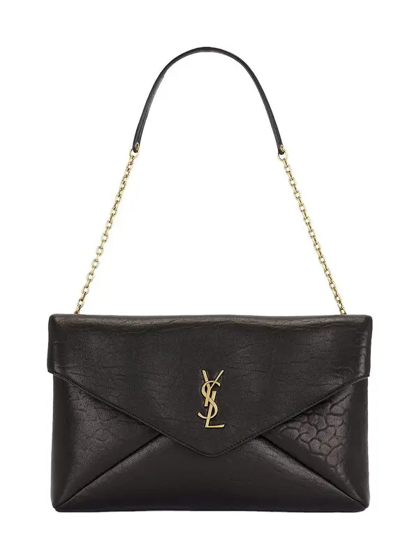 Saint Laurent Large Envelope Chain Bag - Noir