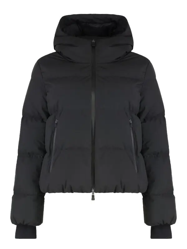 Herno Hooded Short Down Jacket - Black