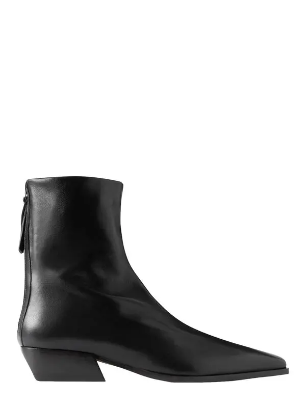 EMME PARSONS Minori Leather Ankle Boots - Black